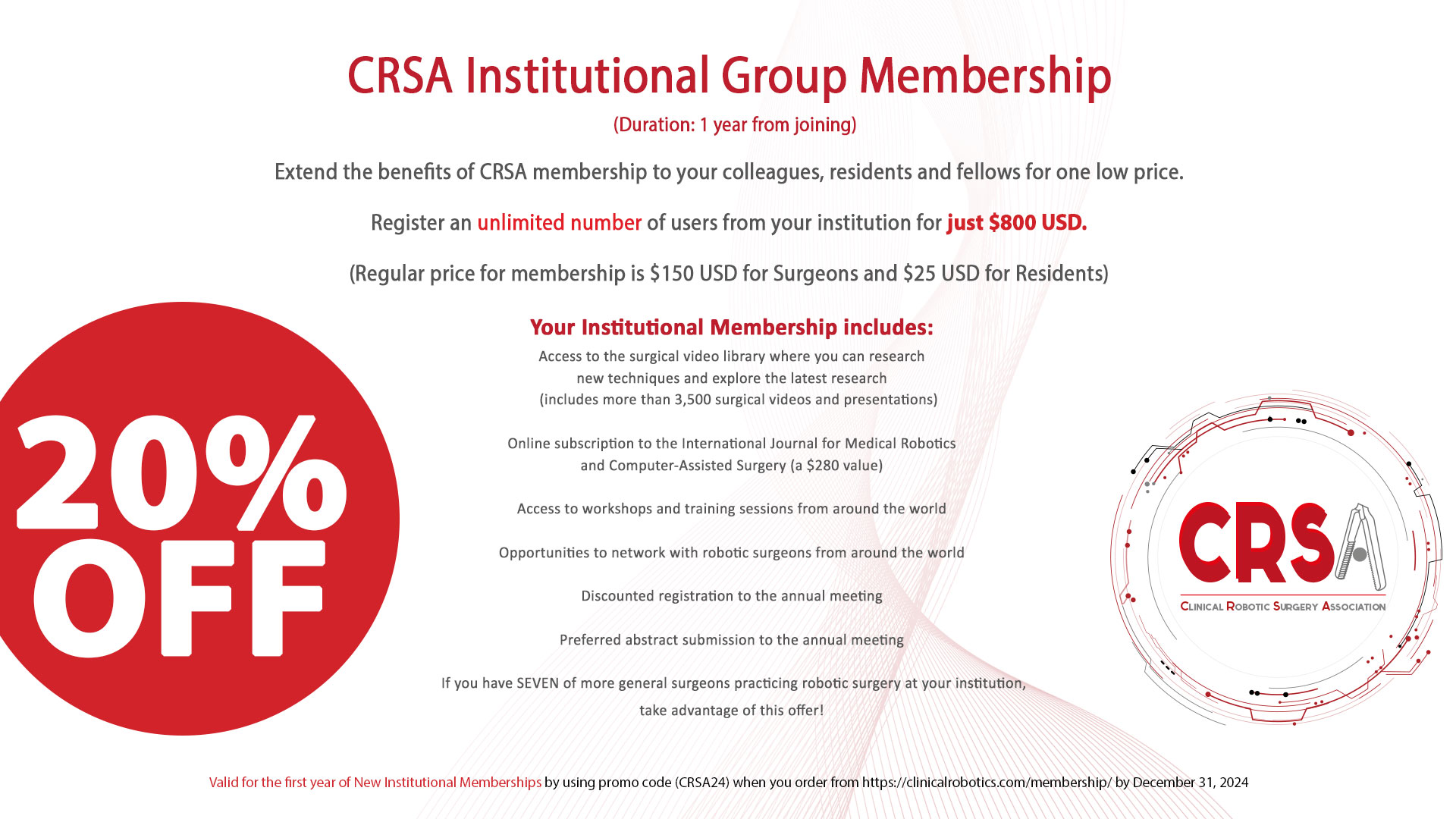 Clinical Robotic Surgery Association