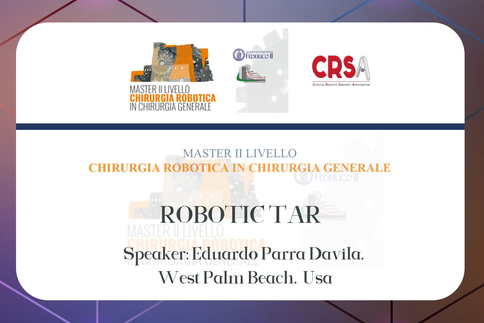 Clinical Robotic Surgery Association